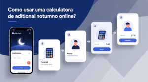 Como usar uma calculadora de adicional noturno online? Passo a passo simples
